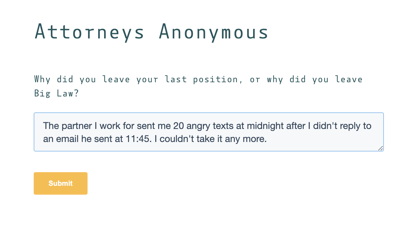 Attorney's Anonymous